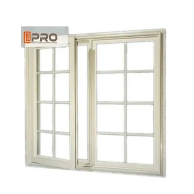 China Horizontal Aluminum Casement Windows Double Hinged With Mosquito Net for sale
