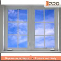 China Horizontal Aluminum Casement Windows Double Hinged With Mosquito Net for sale
