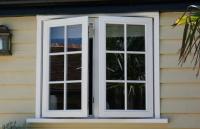 China Horizontal Aluminum Casement Windows Double Hinged With Mosquito Net for sale