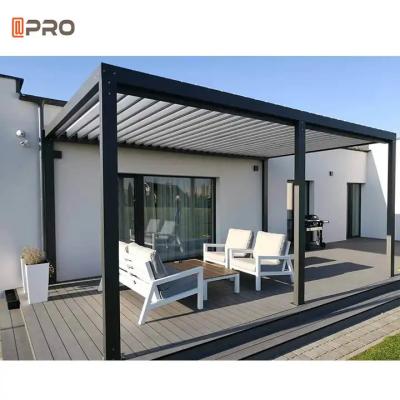 China Electric Sunshade Modern Aluminum Pergola With Strong Snow Load for sale