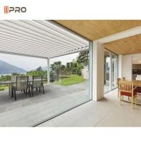China Electric Sunshade Modern Aluminum Pergola With Strong Snow Load for sale