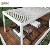 China Electric Sunshade Modern Aluminum Pergola With Strong Snow Load for sale