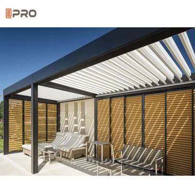 China Black Modern Aluminum Pergola 16X12 Pool Cedar Waterproof Outdoor Bioclima Connecteur for sale