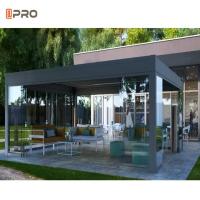 China Rodent Proof Modern Aluminum Pergola Luxury Garden Gazebo Pavilion Opening Closing Roof for sale