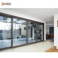 China 6063 Aluminium Sliding Glass Doors For Balcony With Stainless Steel Accessories for sale