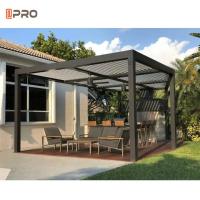 China Fully Automatic Bioclimatic Louvered Modern Aluminium Pergola Outdoor Gazebo for sale