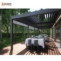 China Fully Automatic Bioclimatic Louvered Modern Aluminium Pergola Outdoor Gazebo for sale