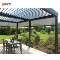 China Fully Automatic Bioclimatic Louvered Modern Aluminium Pergola Outdoor Gazebo for sale