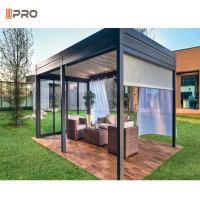 China Customized Modern Aluminum Pergola Patio Outdoor Automatic Opening Louvered Roof Pergola for sale
