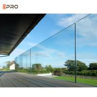 China Aluminum Glass Balustrade U Channel System Swimming Pool Handrail Railing Clamp Spigots Frameless for sale