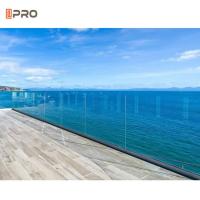 China Aluminum Glass Balustrade U Channel System Swimming Pool Handrail Railing Clamp Spigots Frameless for sale