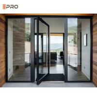 China Custom Aluminum Pivot Doors System Modern Interior Hinge Front Pivot Door for sale