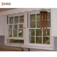 China Customized Aluminium Double Top Hung Window Opener American Sash Windows for sale