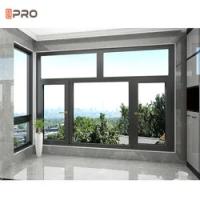 China Insulated Aluminum Casement Windows Burglar Proof And Fly Screen Mesh Integrated for sale