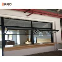 China Black Frameles Vertical Aluminium Bi Fold Window Fold Up Glass Folding Windows for sale