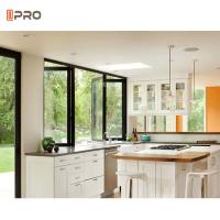 China Kitchen Aluminum Bifold Windows Insulation Glass Windows Powder Coated for sale