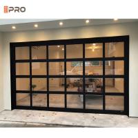 China Custom Security Aluminum Garage Door Glass Garage Door Panel Automatic Roller Shutter for sale