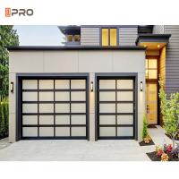 China Smart Sectional Aluminum Garage Door 8x7 Clear Parts Glass  Material for sale