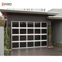 China Smart Sectional Aluminum Garage Door 8x7 Clear Parts Glass  Material for sale