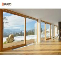 China Triple Telescopic System Aluminium Sliding Glass Doors For Balcony Modern Living for sale