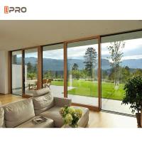 China Balcony Noiseless Aluminum Sliding Glass Doors Exterior Soundproof Patio Sliding Pocket Doors for sale