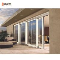 China 6063 Aluminium Sliding Glass Doors For Balcony With Stainless Steel Accessories for sale