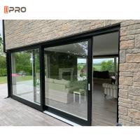 China 6063 Aluminium Sliding Glass Doors For Balcony With Stainless Steel Accessories for sale