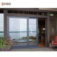 China Double Glazed Australia Standard 12 Aluminum Sliding Doors Large For Balcony for sale