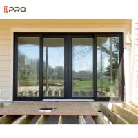 China Double Glazed Australia Standard 12 Aluminum Sliding Doors Large For Balcony for sale