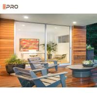 China Double Glazed Australia Standard 12 Aluminum Sliding Doors Large For Balcony for sale