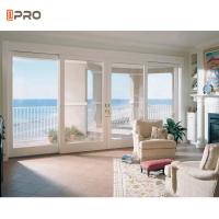 China Double Glazed Australia Standard 12 Aluminum Sliding Doors Large For Balcony for sale