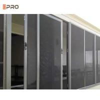 China Aluminium Perforated Metal Front Screen Mesh Magnetic Sliding Door Fly Screen for sale