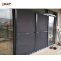 China Aluminium Perforated Metal Front Screen Mesh Magnetic Sliding Door Fly Screen for sale