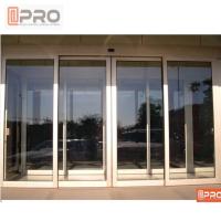 China 3 Track Aluminum Tempered Glass Pocket Door Sliding Door System For Living Room for sale