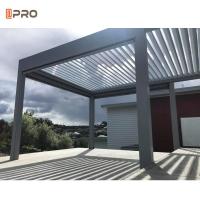 China Waterproof Outdoor Modern Aluminum Pergola Retractable Sun Louver Roof Insulated Garden Pergola for sale