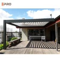 China Waterproof Outdoor Modern Aluminum Pergola Retractable Sun Louver Roof Insulated Garden Pergola for sale