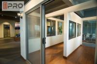 China Powder Coated Aluminum Sliding Patio Doors Large Double Glazed Tempered Glass Doors for sale