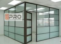 China Customized Glass Cubicles Walls Modern Office Partitions 2.0mm Glass Wall System for sale