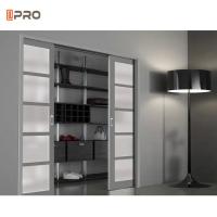 China 6063 Aluminum Sliding Glass Doors Custom Noise Proof Pocket Door for sale