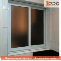 China 2.0mm Thickness Aluminum Sliding Windows Sash Windows Materials With Screen Balcony Double Glass for sale