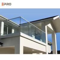 China 316 Railing Clamp Spigots Frameless Glass Balustrade U Channel System Swimming Pool Handrail for sale