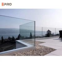 China 316 Railing Clamp Spigots Frameless Glass Balustrade U Channel System Swimming Pool Handrail for sale
