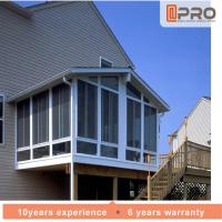 China Powder Coated Frame Glass Florida Room Aluminum Portable Glass House Sunroom Panels for sale