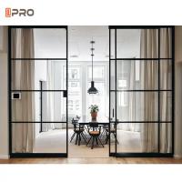 China Modern Workstation Interior Glass Wall Office Partitions Customization Aluminium Frame for sale