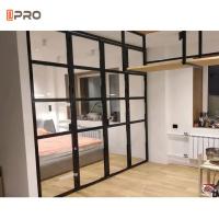 China Soundproof Modern Office Partitions Aluminum Glass Partition Office Wall for sale