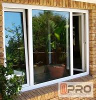 China Aluminum Anti Theft Double Glass Tilt And Turn Window Sound Proof For Residential for sale