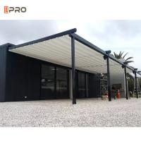 China Outdoor Aluminum Frame Pvc Awning Sunshade Waterproof  Retractable Roof Awning Pergola for sale