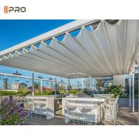 China Outdoor Aluminum Frame Pvc Awning Sunshade Waterproof  Retractable Roof Awning Pergola for sale