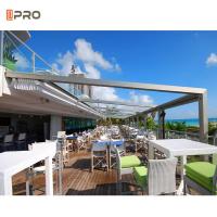 China Outdoor Aluminum Frame Pvc Awning Sunshade Waterproof  Retractable Roof Awning Pergola for sale