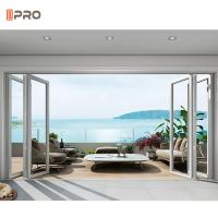 China Aluminum Bifold Door Folding Glass Exterior Patio Door CSA Approved for sale